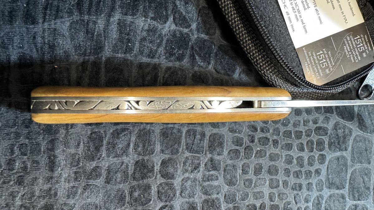Couteau 1515 Artisan d'Art Manu Laplace, manche en bois (Neuf avec ...