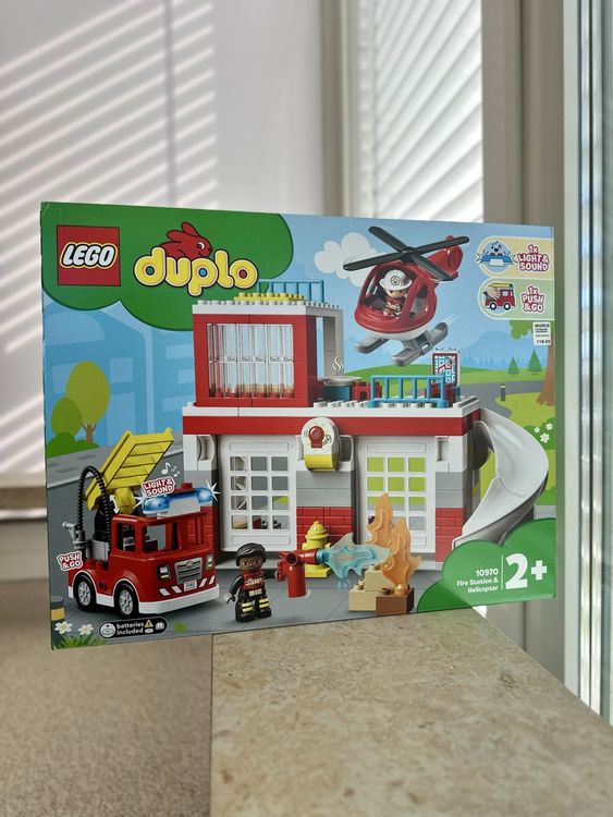 🧩 LEGO® DUPLO® 10970 – Feuerwache mit Hubschrauber 🚒🚁 (Neu und ...