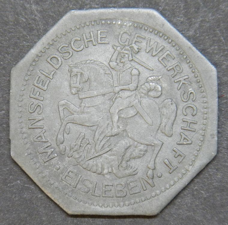 Mansfeldsche Gewerkschaft Eisleben 50 Pfennig 1917 Wertmarke (Gebraucht) in Glis für CHF 5 – mit ...