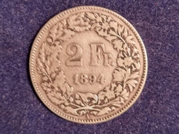 2 Franken 1894 (Gebraucht) in Bure für CHF 10.9 – mit Lieferung auf Ricardo kaufen