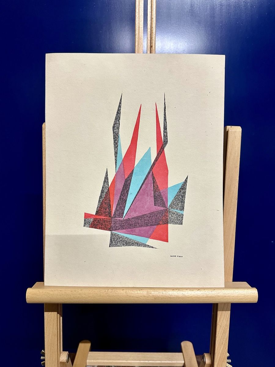 Dessin,art graphique signé Xavier Fiala 1910-1973,Suisse. (Gebraucht ...