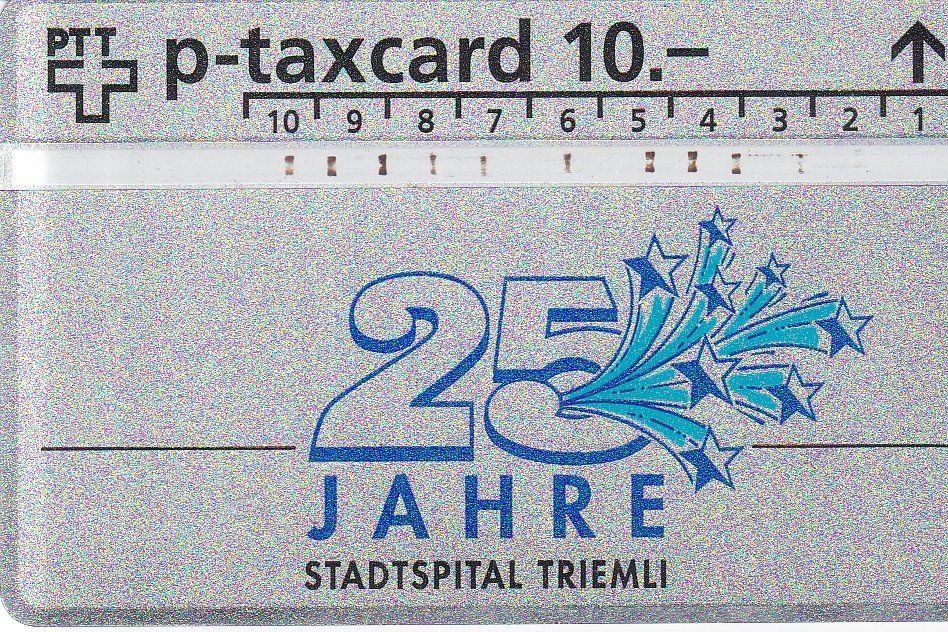 PTT p-taxcard 10 Stutz, 25 Jahre Stadtspital Triemli | Kaufen auf Ricardo