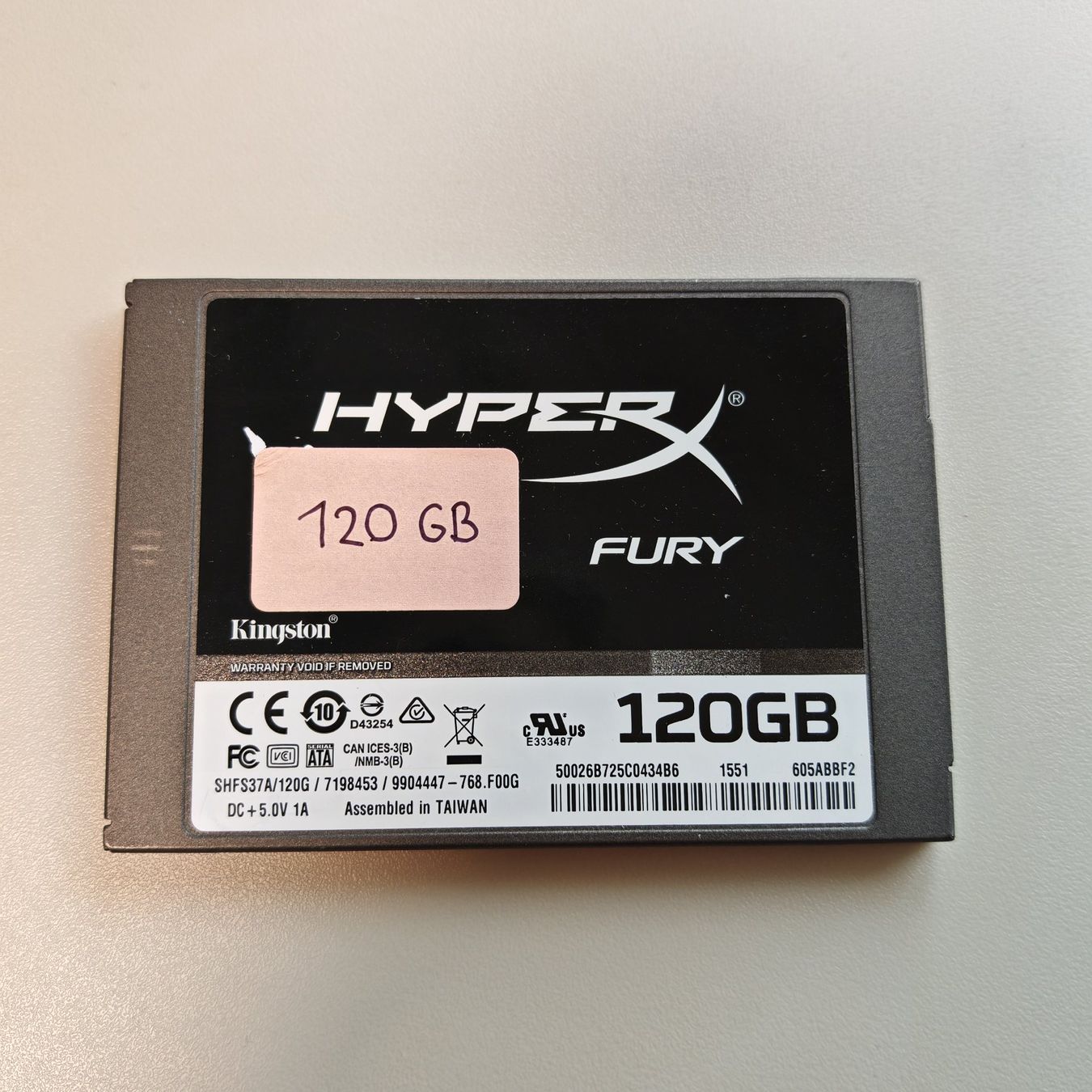 HyperX Fury 120GB SHFS37A/120G - SSD - Ideal für PC Upgrade! (Gebraucht ...