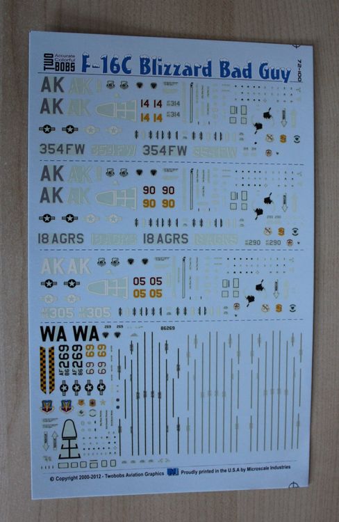 Set 1:72 - F-16C Thunderbirds plus Decals F-16C Bad Guy | Kaufen auf ...