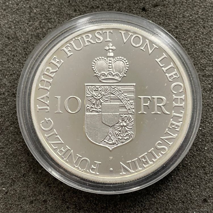 10 Franken Silber Lichtenstein 1988 | Kaufen auf Ricardo