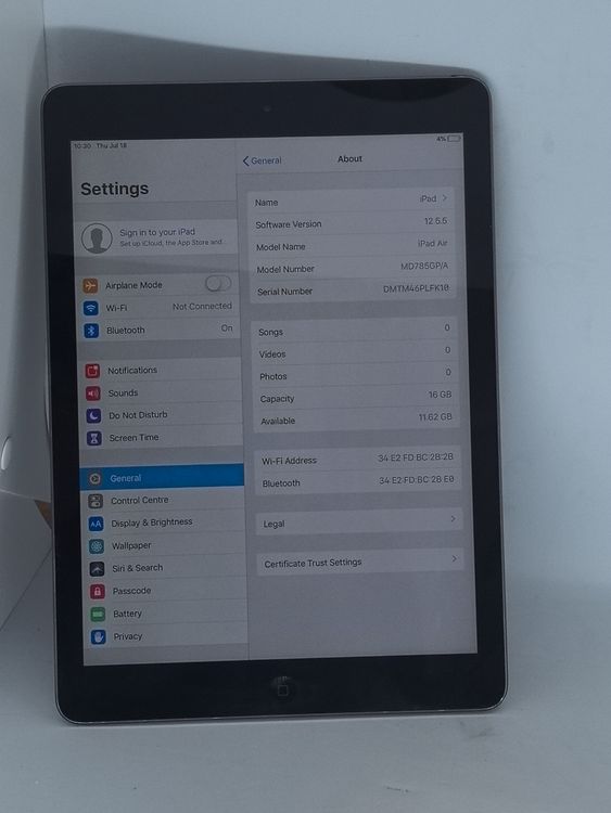 iPad Air (Gebraucht) in Uster für CHF 24 – mit Lieferung auf Ricardo kaufen