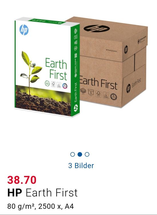 A4 Kopierpapier, Druckerpapier, HP 80g/m2 2500 Blatt (Neu und originalverpackt) in Dietikon für ...