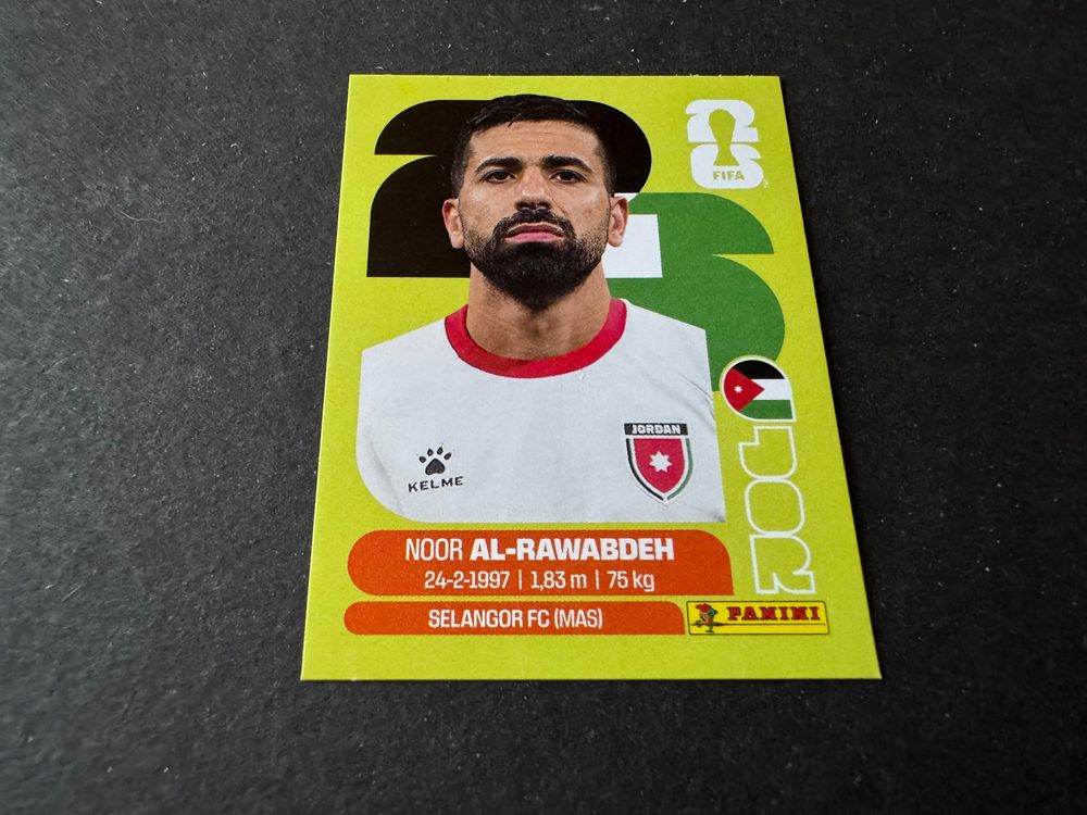 Panini Sticker FIFA WM 2026 Noor Al-Rawabdeh Jordan JOR 11 (Neu (gemäss ...