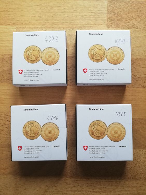 4 x Swissmint Timemachine, Au PP | Kaufen auf Ricardo