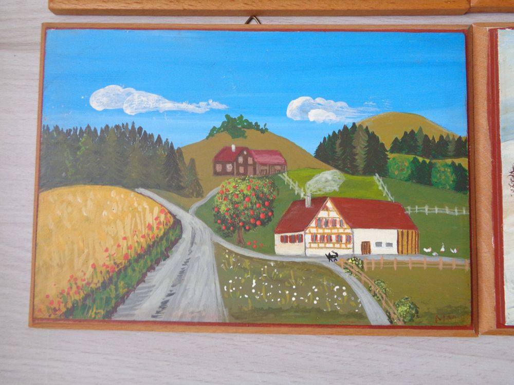 4 JAHRESZEITEN BAUERNMALEREI APPENZELLER BAUERNHAUS MONOGR. | Kaufen auf Ricardo