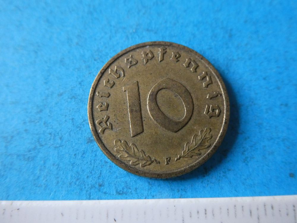 Dt. Reich 1937 F, 10 Reichspfennig (Gebraucht) in Hinterforst für CHF 6 – mit Lieferung auf ...