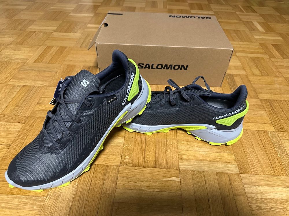 Salomon Alpha Cross 4 Goretex, black-lime, 45 1/3 | Kaufen auf Ricardo