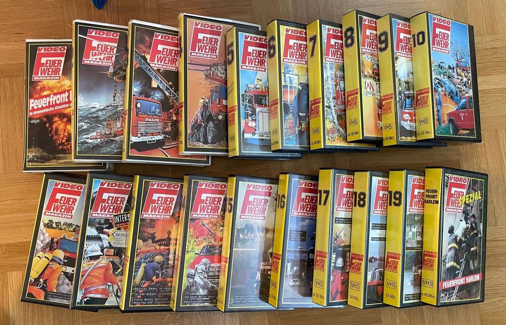 20 VHS-Videos Feuerwehr Magazin, ua. Brand Bhf ZH-Affoltern (Gebraucht ...