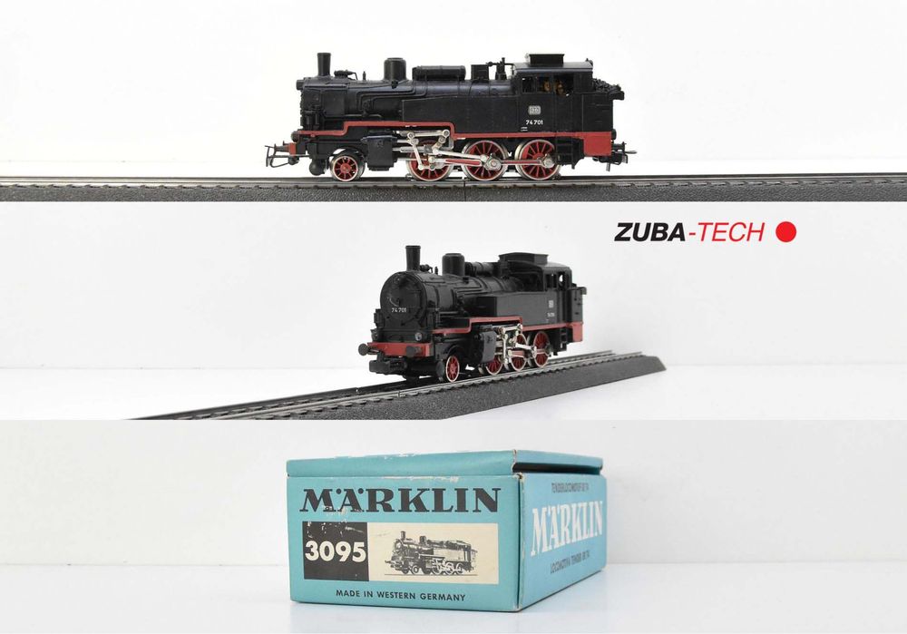 Märklin 3095 Dampflok BR 74 DB H0 WS Analog mit OVP (Gebraucht) in St. Gallen für CHF 40 – mit ...