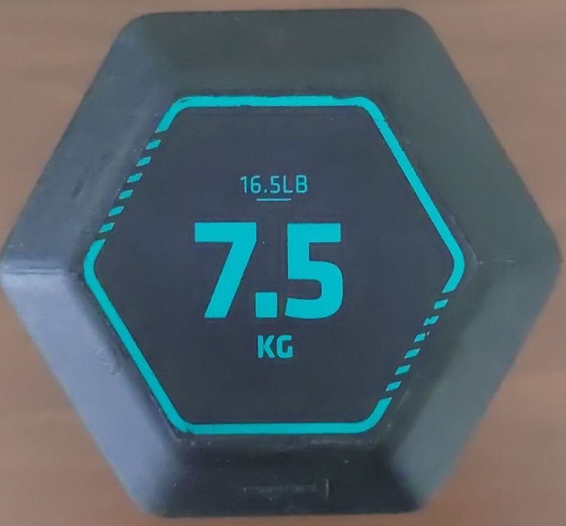 Corength 7.5 kg Weight Training Hexagonal Dumbbell - Black (Neu (gemäss ...