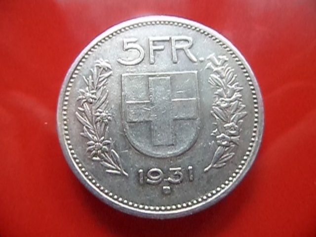 RARE ABART CH 5 Fränkler 1931 mit 10 Sternen über dem Kopf | Kaufen auf Ricardo