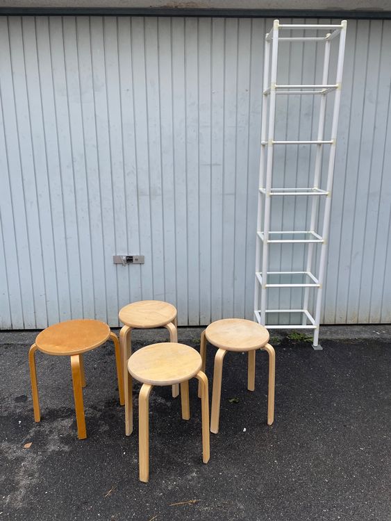 4x IKEA Frosta Hocker, Stapelhocker Style Alvar Aalto (Gebraucht) in Bern für CHF 149 – mit ...