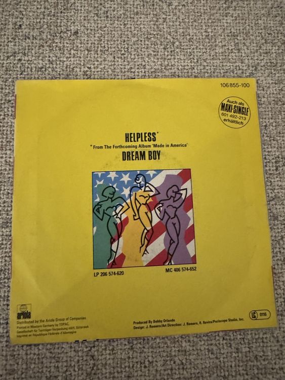 The Flirts - Helpless - 7" Single - Italo Disco (Gebraucht) in Rorbas ...