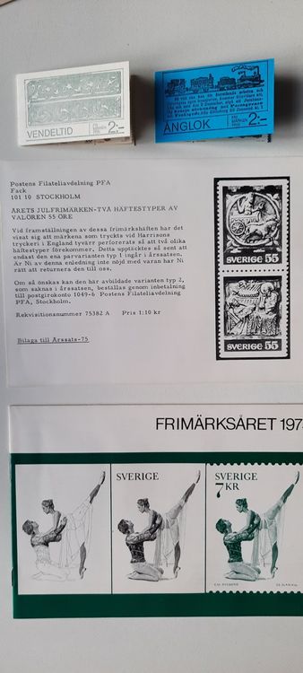 Svenska Frimärken 1975 (Gebraucht) in Alt St. Johann für CHF 29 – mit ...