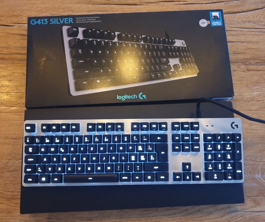 Logitech G413 Silver Gaming Tastatur | Kaufen auf Ricardo