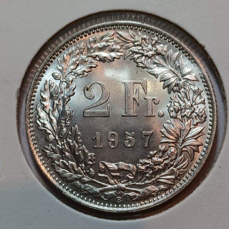 2 Franken 1957 stgl (Gebraucht) in Pfäffikon ZH für CHF 15 – mit Lieferung auf Ricardo kaufen