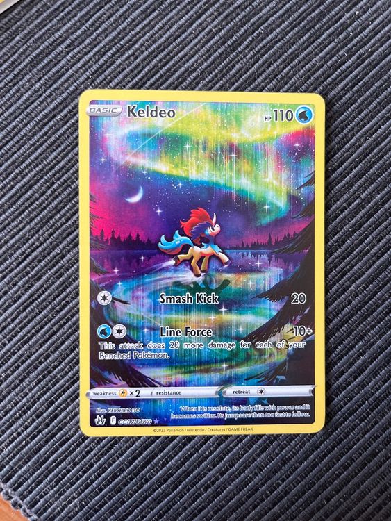 Pokemon Keldeo GG07 Crown Zenith Englisch (Neu (gemäss Beschreibung ...