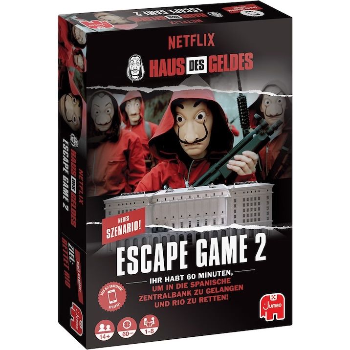 Neu Jumbo Haus des Geldes Escape Game 2 Brettspiel (1x) (Neu und ...