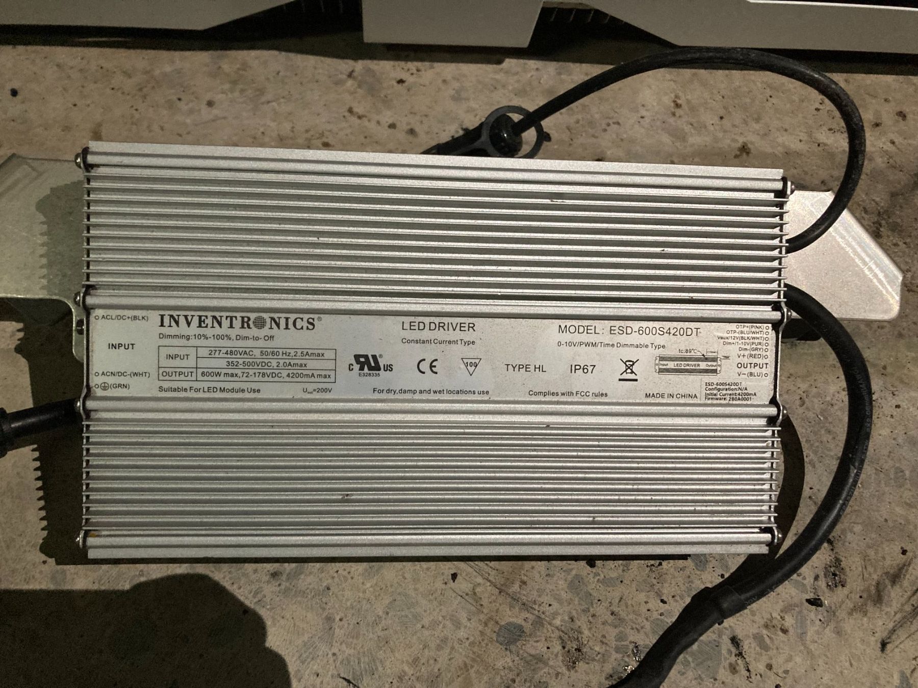 LED-Beleuchtun Komplettset –LED-Panel + Inventronics Treiber (Gebraucht ...