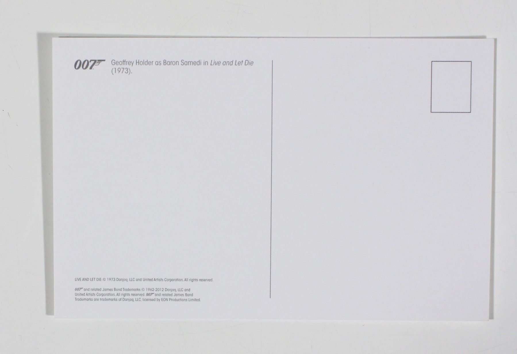 Postkarte James Bond Baron Samedi Leben und Sterben lassen (Neu (gemäss ...