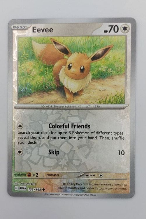 Eevee Reverse Holo (133/165 Set MEW 151) NM / ENG (Gebraucht) in ...