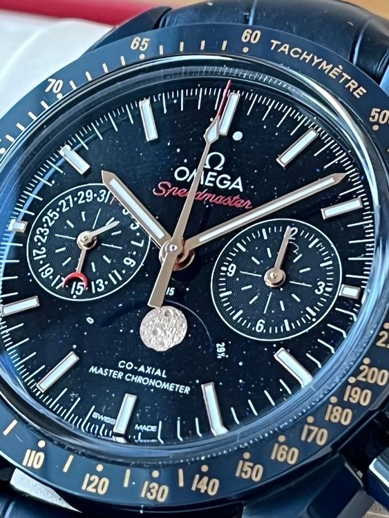 OMEGA Speedmaster Moonphase Blue Side of the Moon Aventurin (Neu und ...