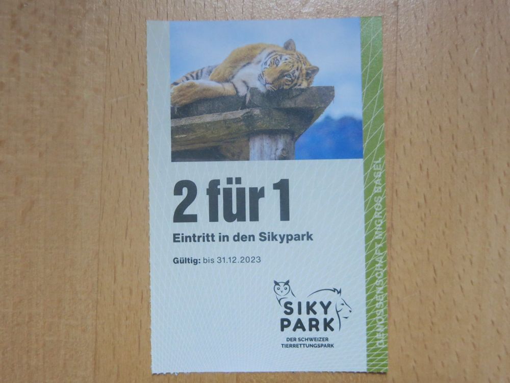 Rabattgutschein - 2 für 1 Siky Park (Neu und originalverpackt) in ...