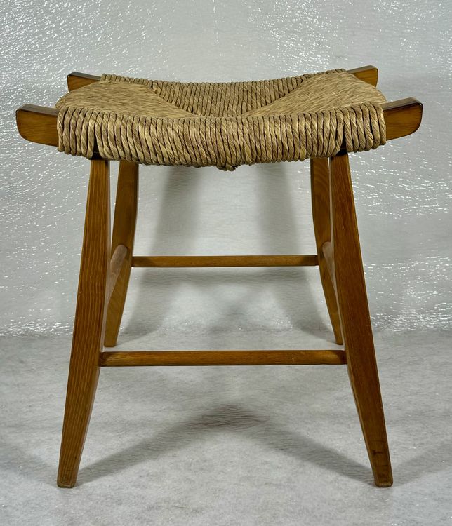 Vintage Tessiner Hocker Stuhl Schemel Strohgeflecht (Gebraucht) in Root ...