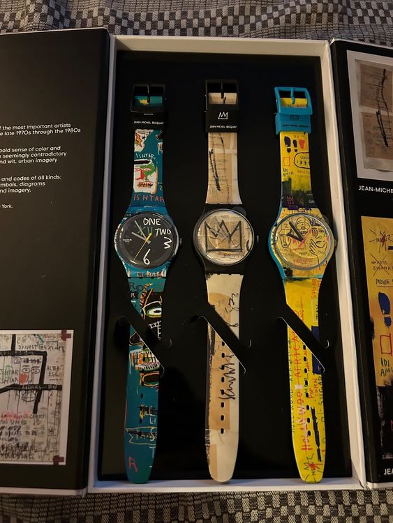 SWATCH Special Set x Jean-Michel Basquiat (Neu und originalverpackt) in ...