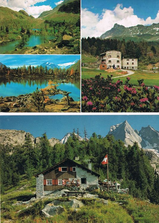 Zwei AK von Berghütten: SAC-Hütte SAOSEO und Sasc Furä (Neu (gemäss ...