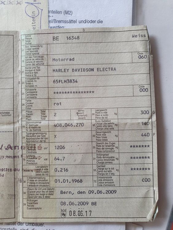 Harley-Davidson FLH Electra Panhead Easy Rider (Defekt) in Lommiswil ...