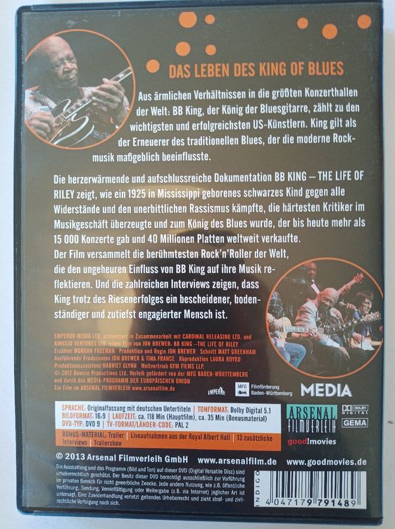 BB King: The Life of Riley DVD - Musikdokumentation (Gebraucht) in Tann ...
