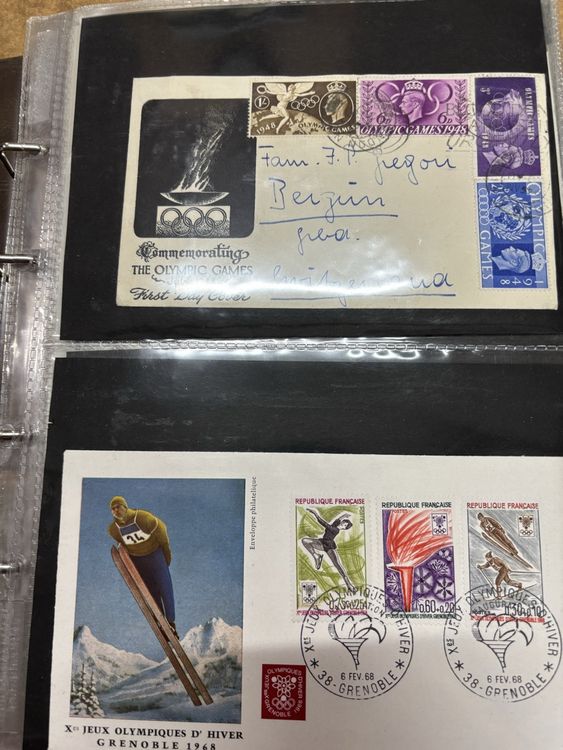 Album mit 110 Belege /FDC Sport ab 1948-1980 (Gebraucht) in Murgenthal für CHF 10 – mit ...