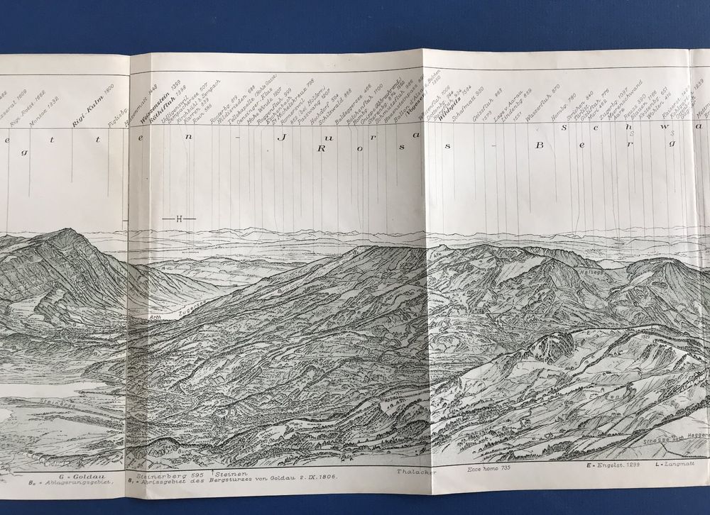 MYTHEN-PANORAMA VON ALBERT HEIM / HOFER ZÜRICH 1924 (Gebraucht) in ...