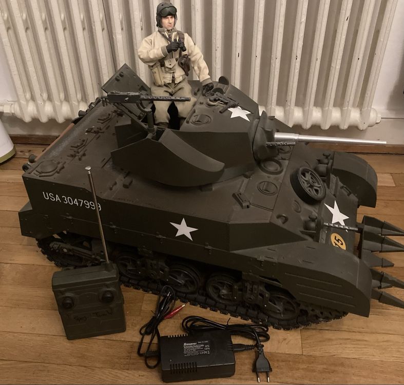 M5 Stuart USA Tank 1/6 RC Panzer 21st Century 75cm (Gebraucht) in Brugg ...
