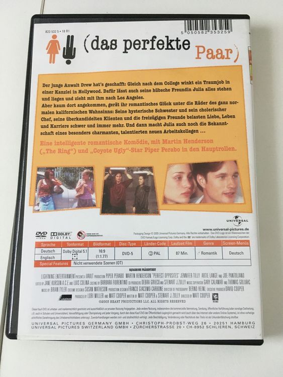 Das perfekte Paar - DVD Piper Perabo, Martin Henderson (Gebraucht) in ...