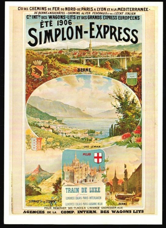 AK Simplon Express. Plakatmotiv | Kaufen auf Ricardo