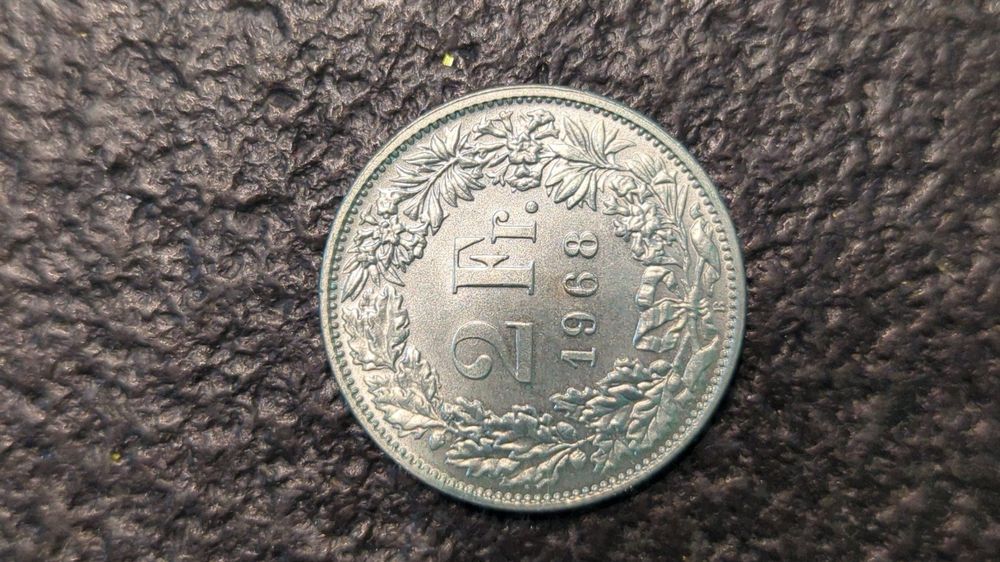 Münze 2Fr. 1968 (Gebraucht) in Seon für CHF 4 – mit Lieferung auf Ricardo kaufen