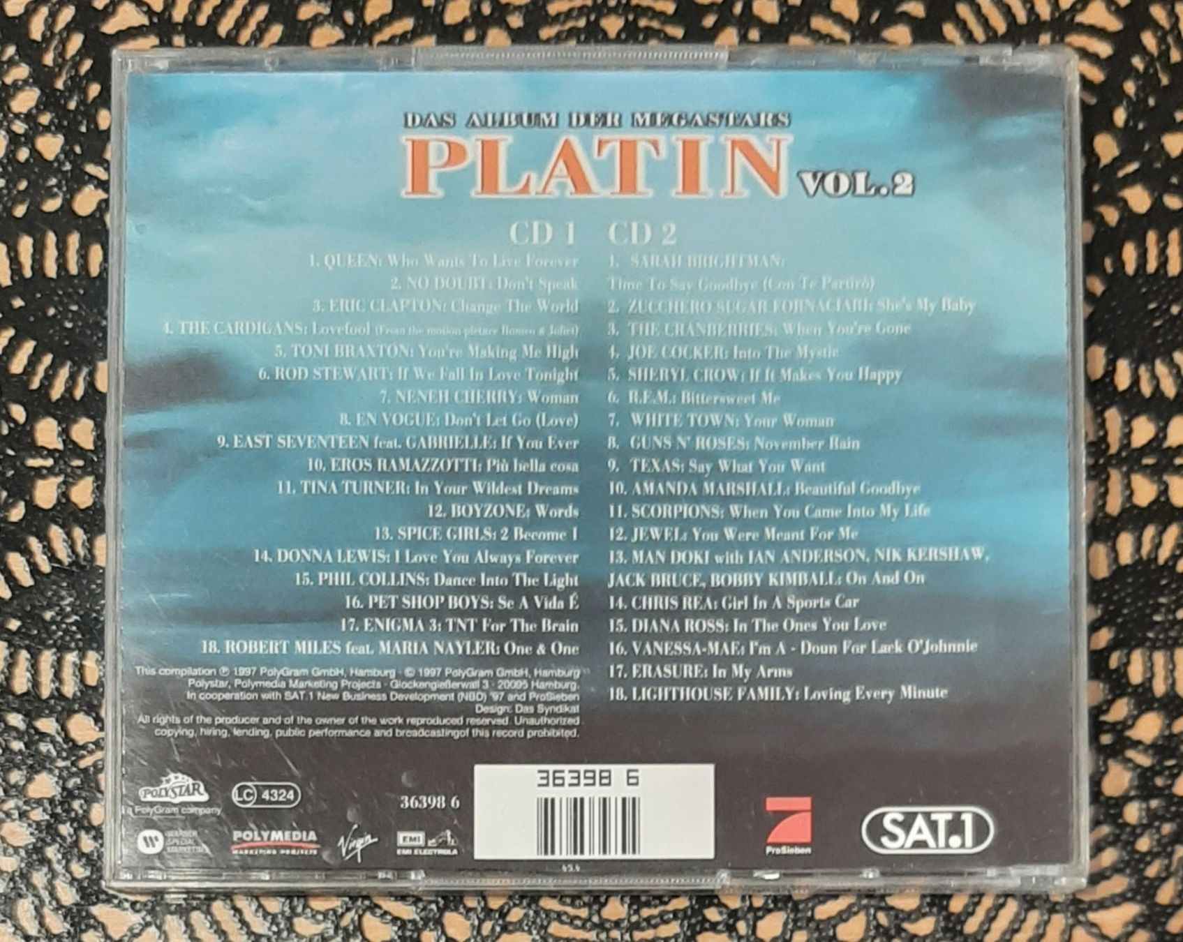 Platin Vol.2 - Album der Megastars, 2CD Hit Sampler 1997 (Gebraucht) in ...