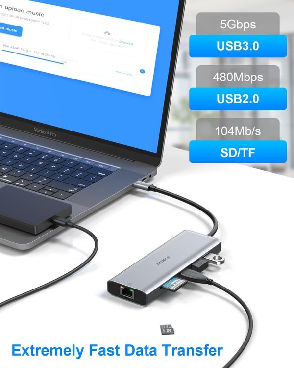 USB C Docking Station Dual 8K HDMI Docking Station Mac | Kaufen auf Ricardo