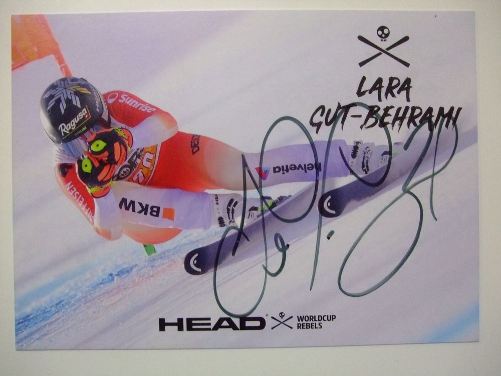 LARA GUT-BEHRAMI (CH) SKISTAR HANDSIGNIERT TOP AK (Gebraucht) in Schachen b. Reute für CHF 12 ...