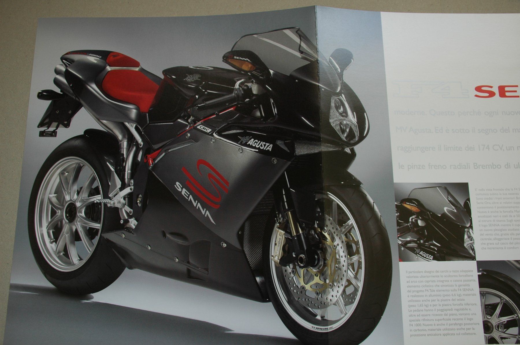 MV Agusta F4 Senna Lim. Edition - Seltenes Originalprospekt (Neu ...