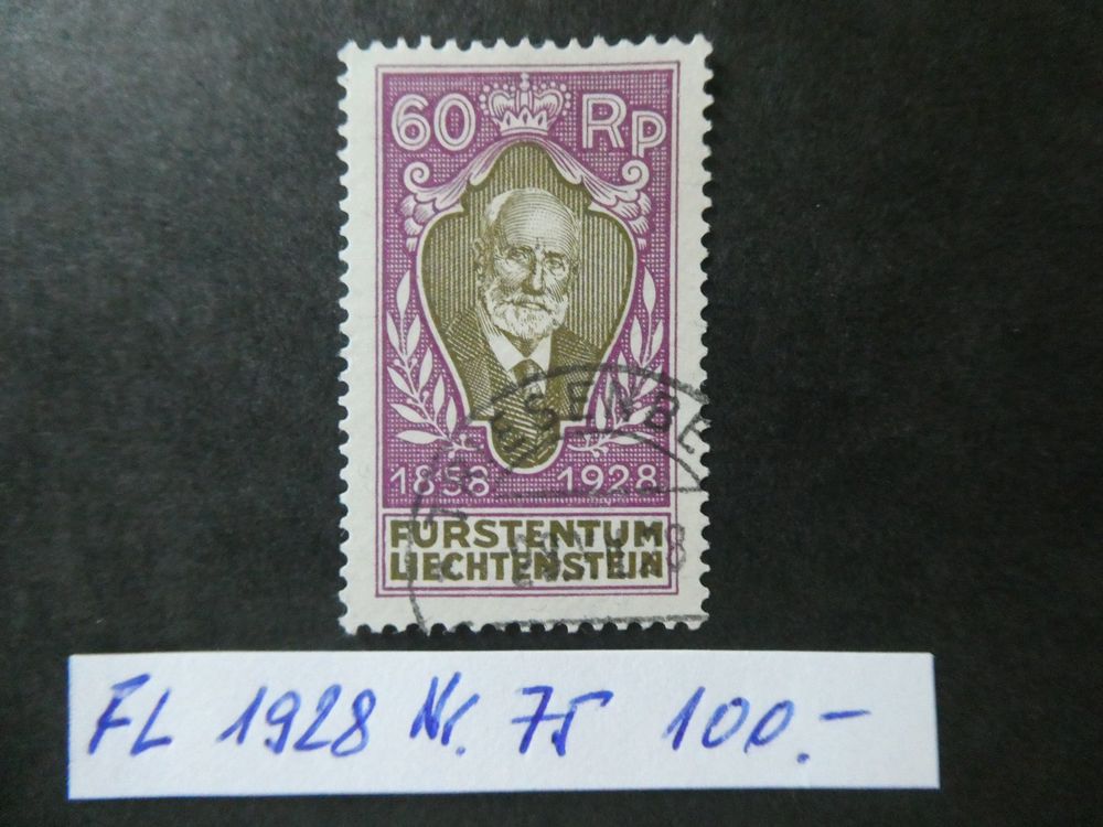 FL 1928 Nr. 75 schön gestempelt (Gebraucht) in Lausen für CHF 17 – mit Lieferung auf Ricardo kaufen