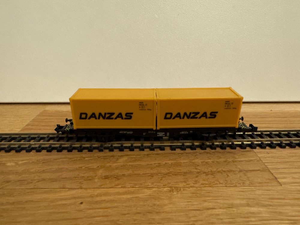 Minitrix Container-Tragewagen „Danzas“ | Kaufen auf Ricardo