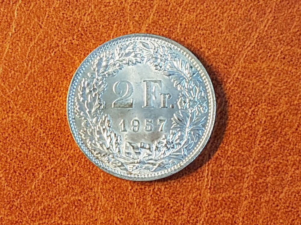 2 Franken 1957 kaum zirkuliert | Kaufen auf Ricardo